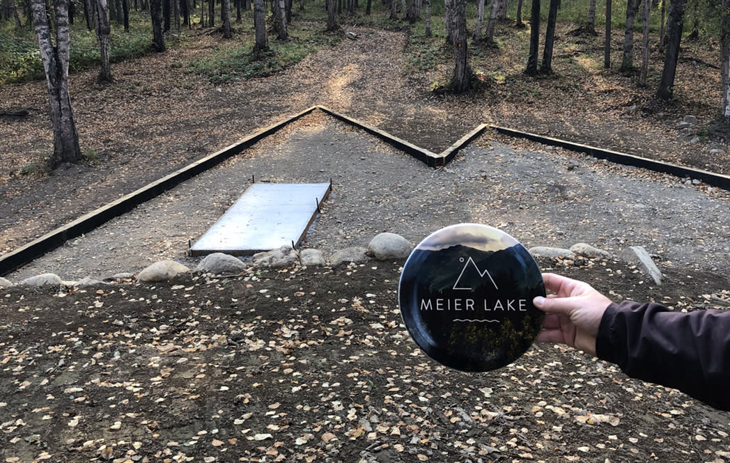 Championship disc golf course at Meier Lake Resort