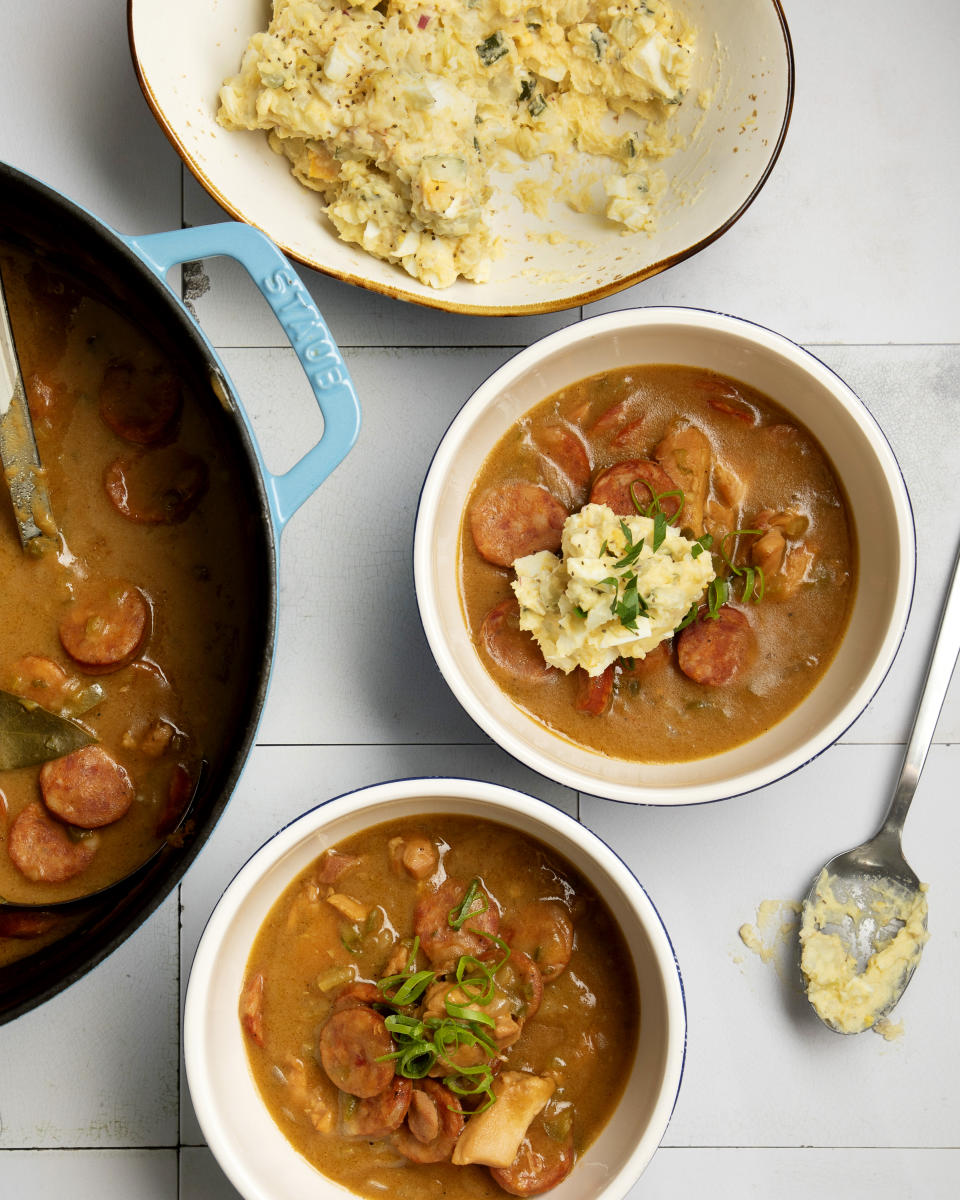 Heskeith Flavien's Chicken and Andouille Gumbo