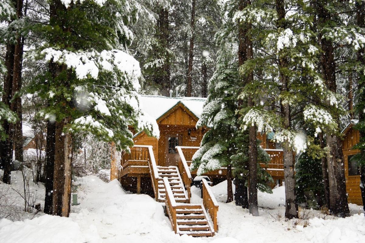 Huge Log Cabin Winter