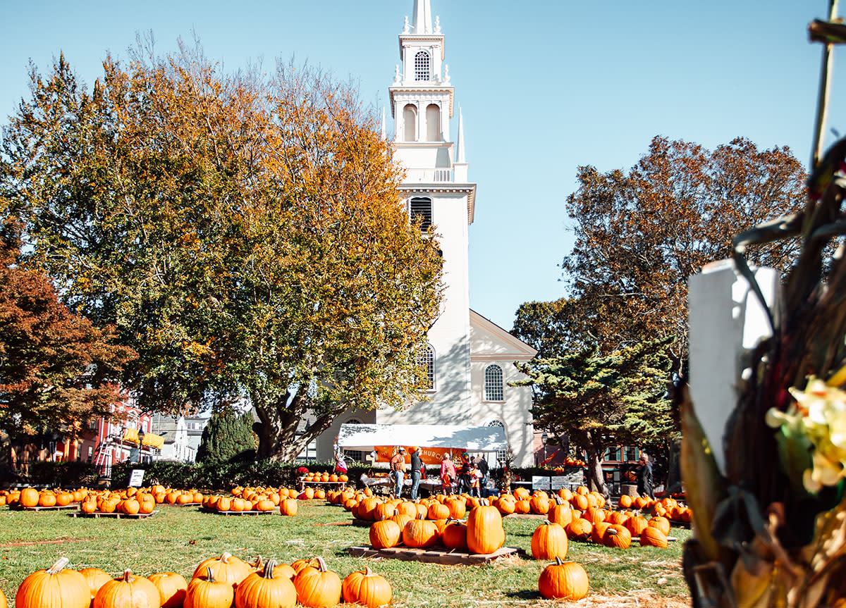 Trinity Church Annual Pumpkin Patch in Newport, Rhode Island