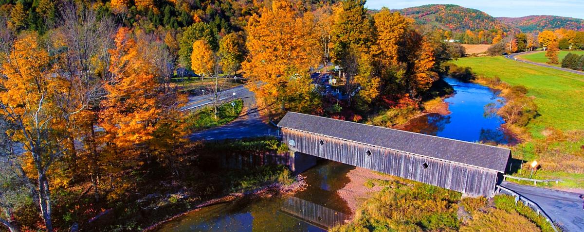 New York Covered Bridges | Hyde Hall | Battenkill River