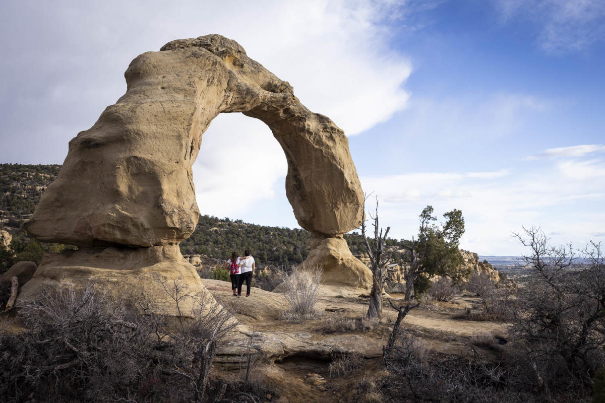 Hike Up to Aztec's Sandstone Arches