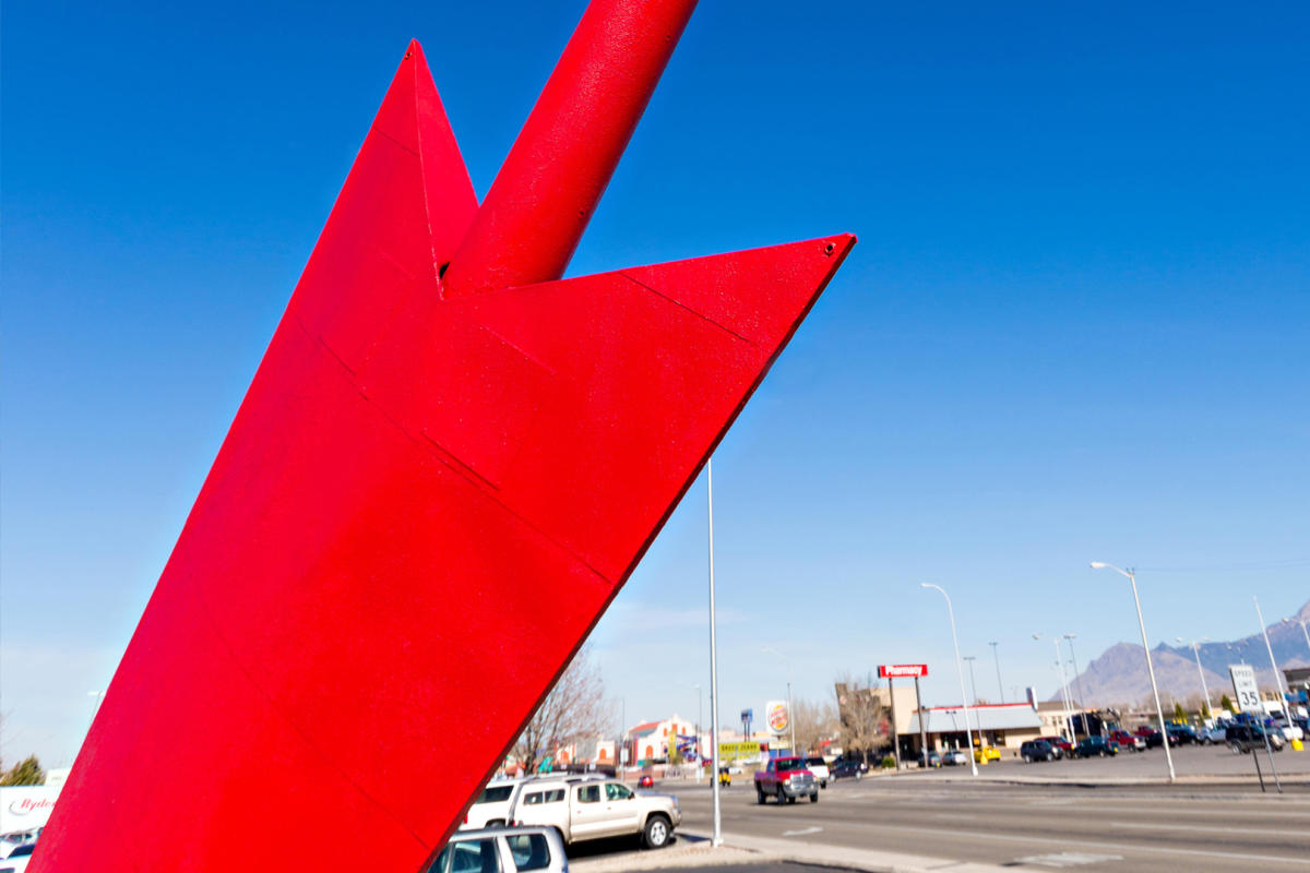 Albuquerque's Giant Red Arrow Sculpture is Legendary