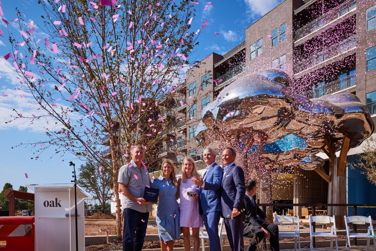 OAK Unveils Sculptures Honoring Dobson Family