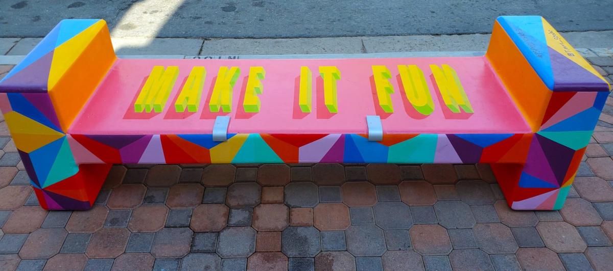 Discover the Colorful Art Benches of Palm Springs