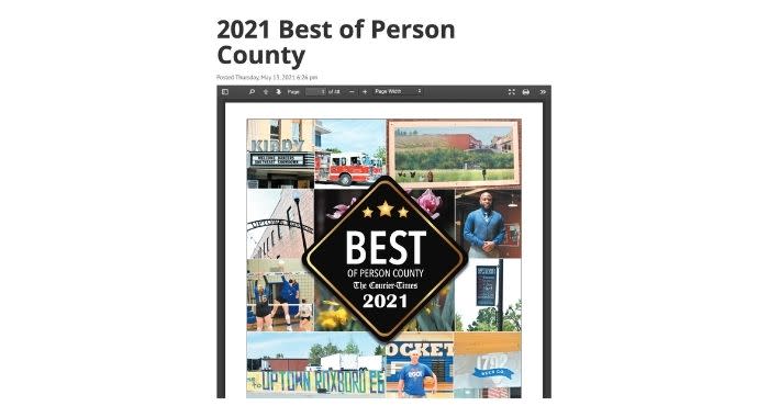 Best of Person County 2021 by The Courier Times