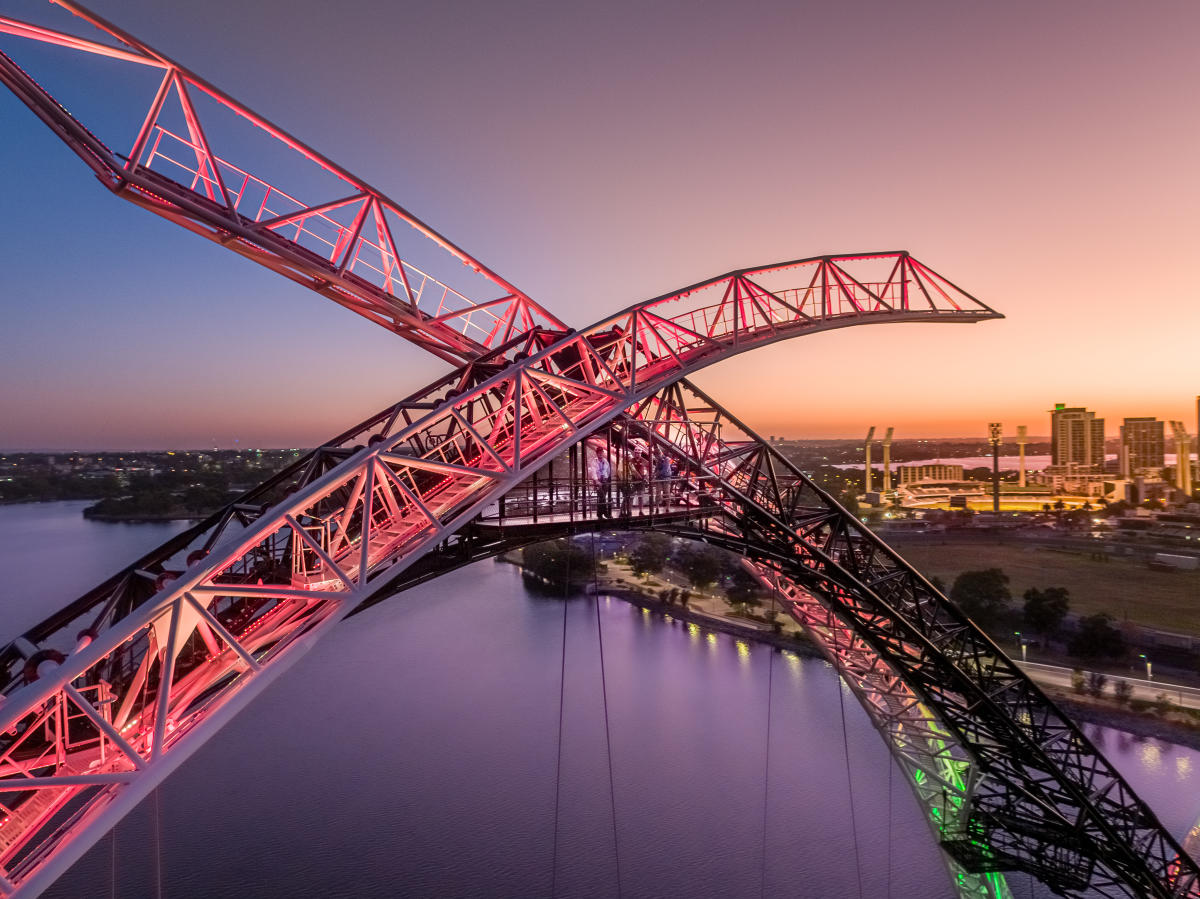 Sunrise from Matagarup Bridge