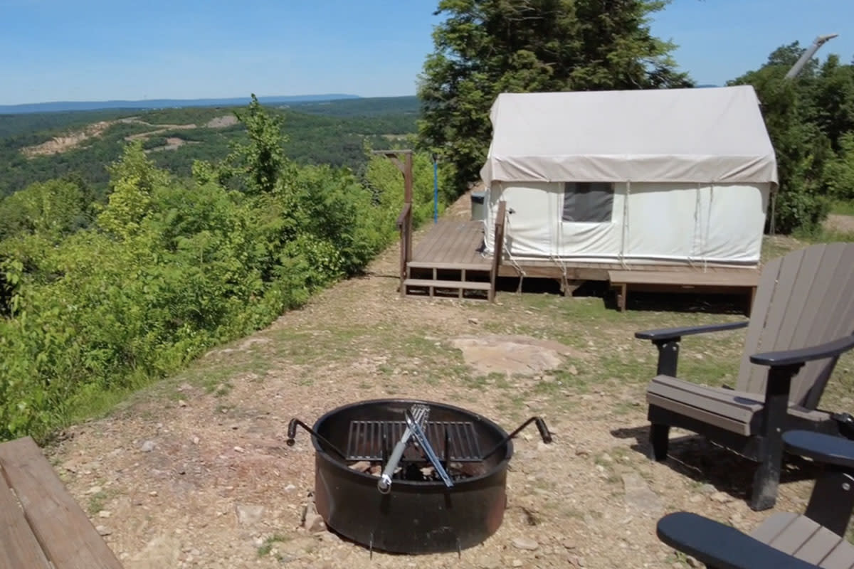 Glamping at Blue Mountain Resort in the Poconos