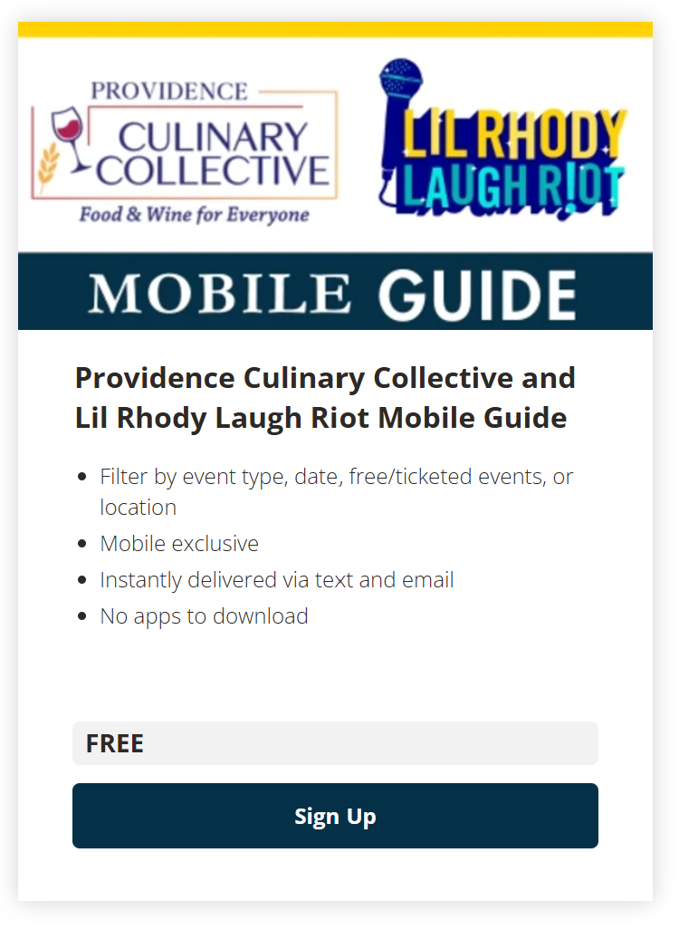 Providence Culinary Collective & Lil Rhody Laugh Riot Mobile Guide