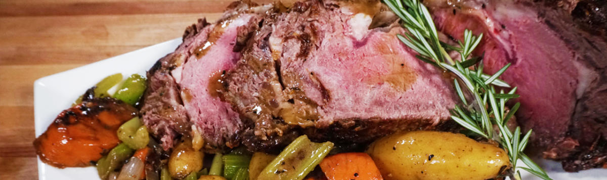 How to Make a Garlic and Rosemary Rib Eye Roast