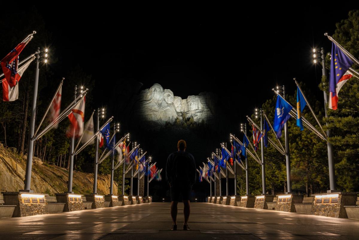 Mount Rushmore Evening Lighting Ceremony