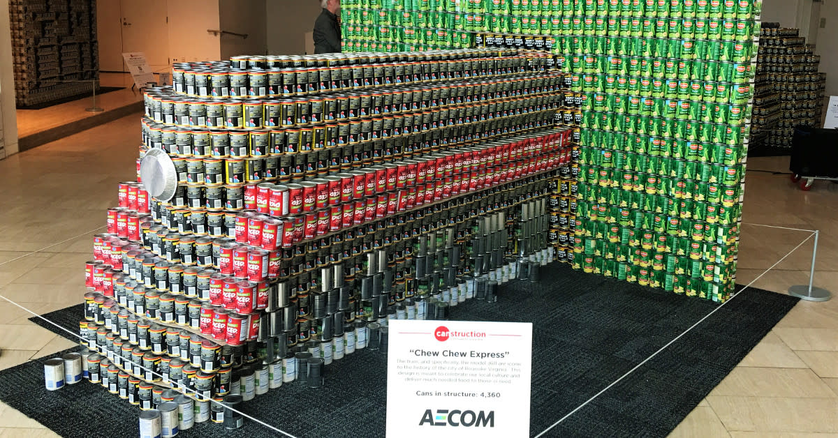 6 Amazing Canstruction Creations at the Taubman Museum of Art