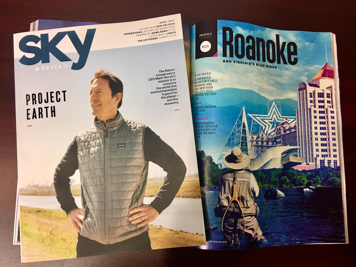 Virginia's Blue Ridge Featured in Delta Sky Magazine with 24 Pages