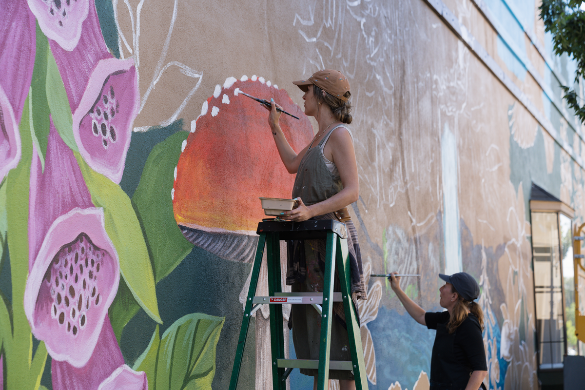 Caro Building Mural