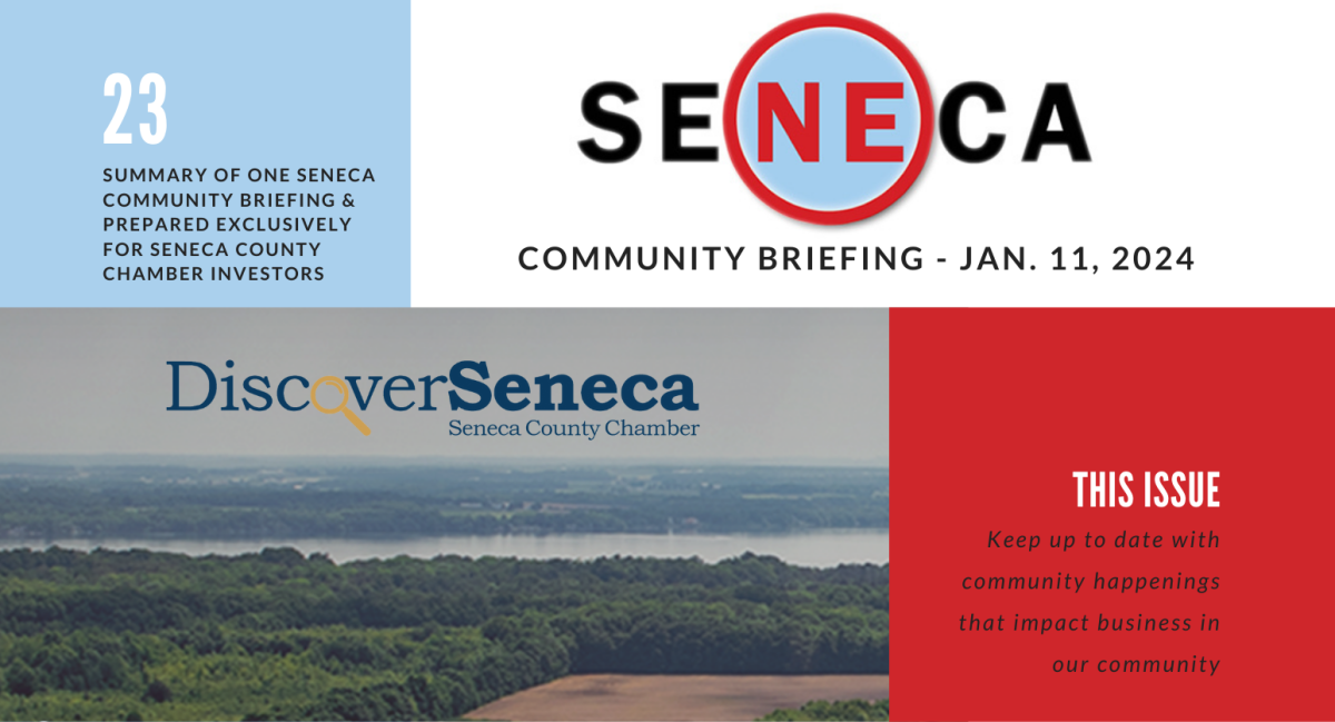 Weekly news briefing with community members and leaders