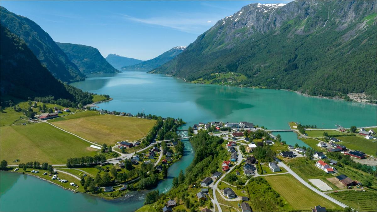 Skjolden, ein kleines Dorf im Sognefjord