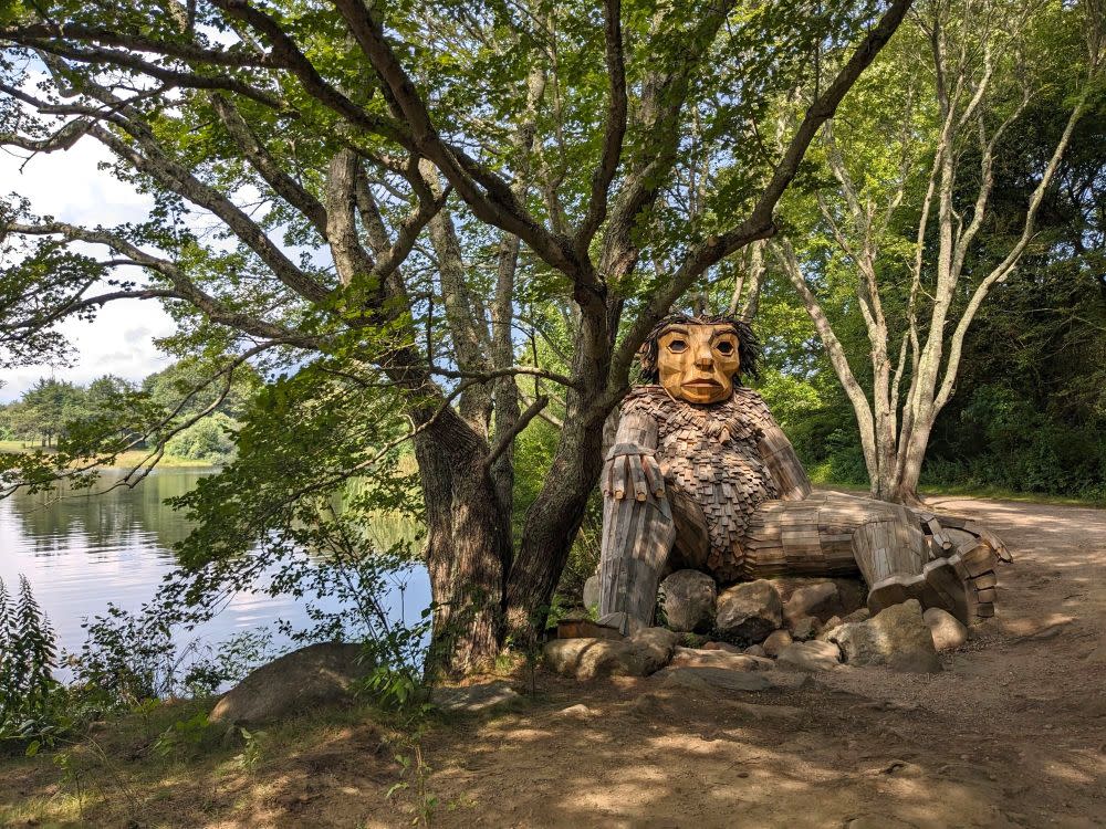 Danish artist Thomas Dambo has built 171 giant troll sculptures to date ...