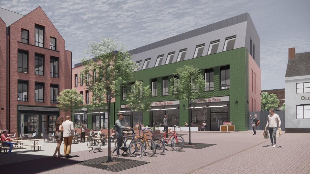 New shops and offices project progresses in Newcastle