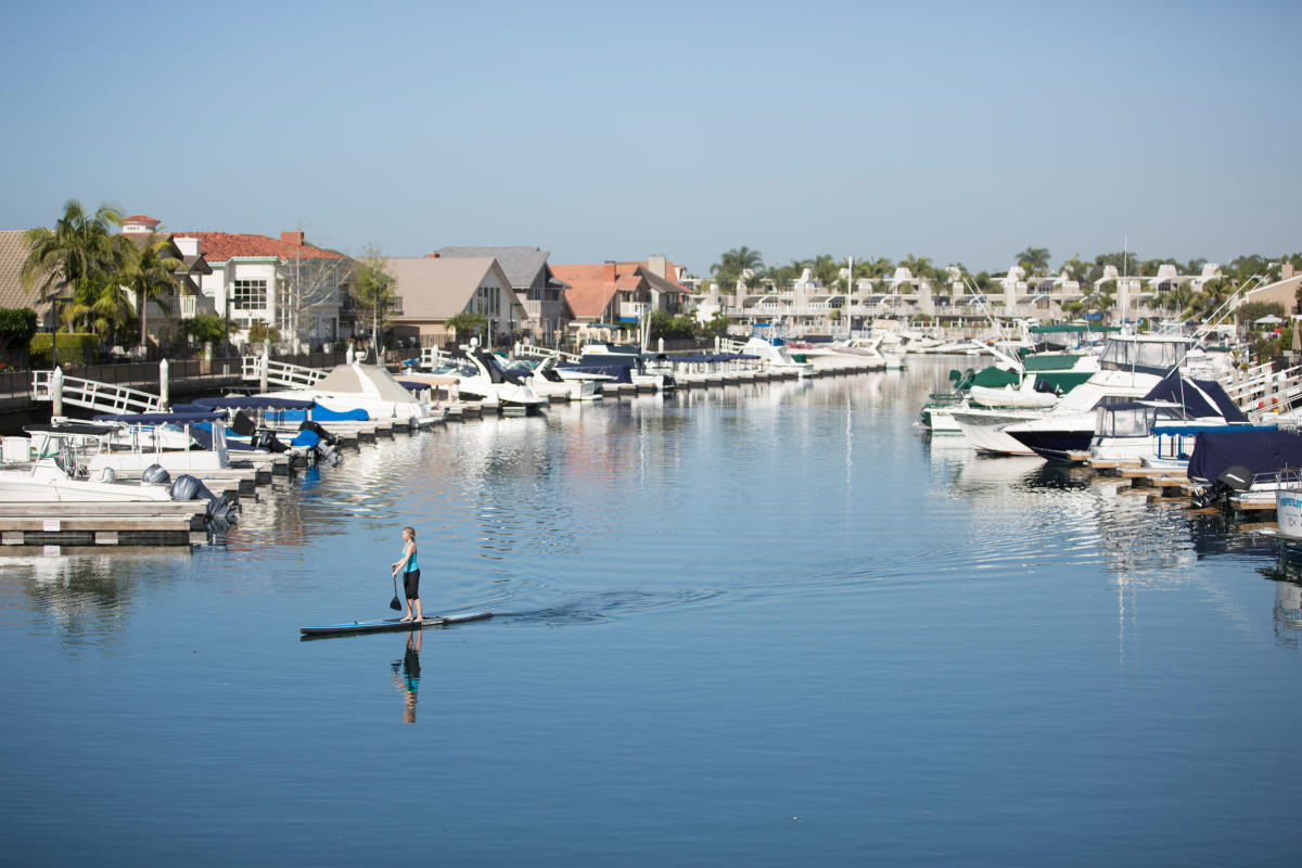 Activities in the Huntington Beach Harbour