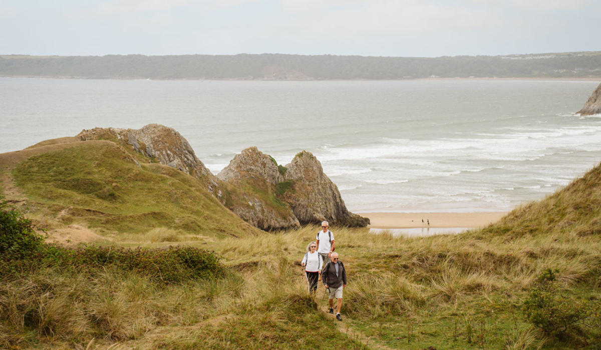 Three Cliffs Bay Walking Route