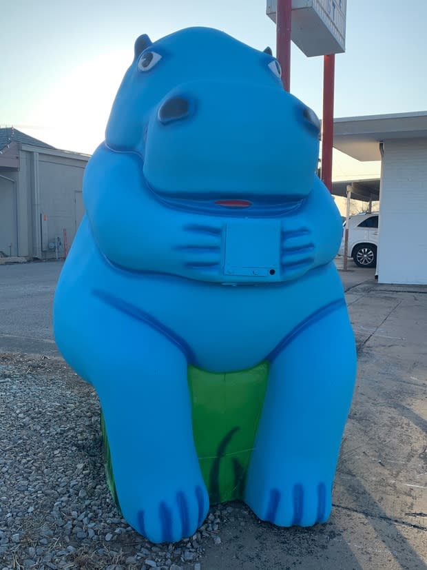 Happy, The Blue Hippo