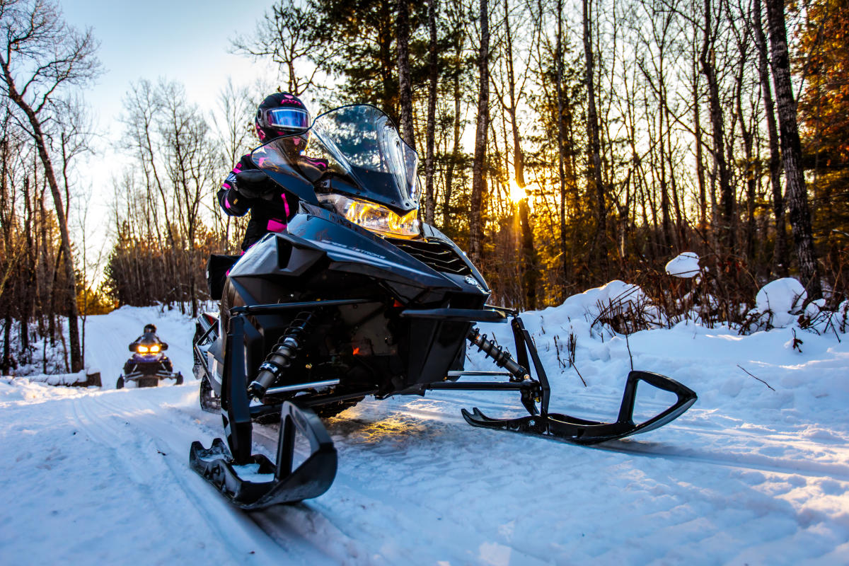 Snowmobiling