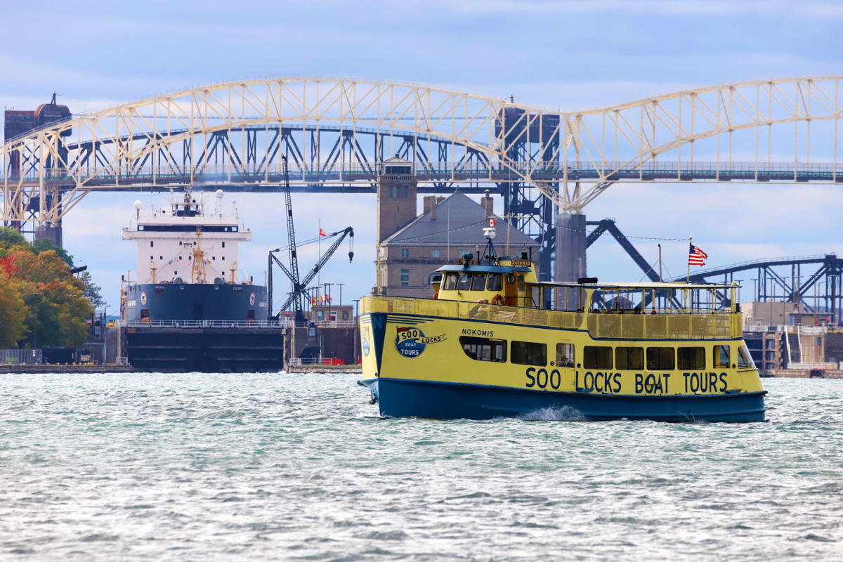 Come Aboard The Famous Soo Locks Boat Tours | West Michigan Tourist ...