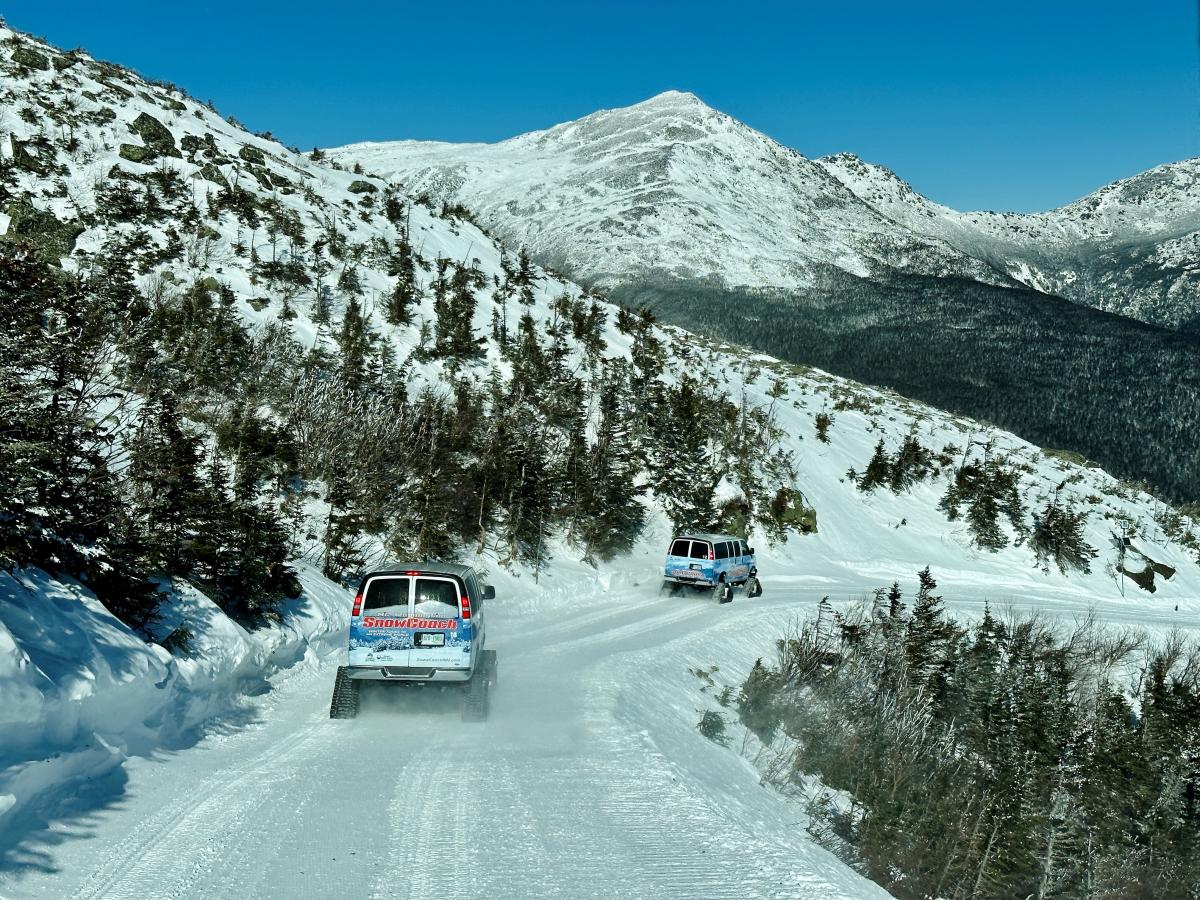 Mt. Washington Auto Road SnowCoach Tours in the Winter: What to Expect