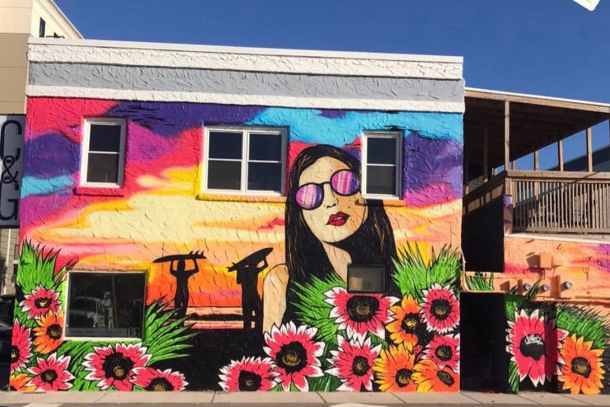 Carolina Beach Art Wall Murals | Coastal Artwork Virtual Tour