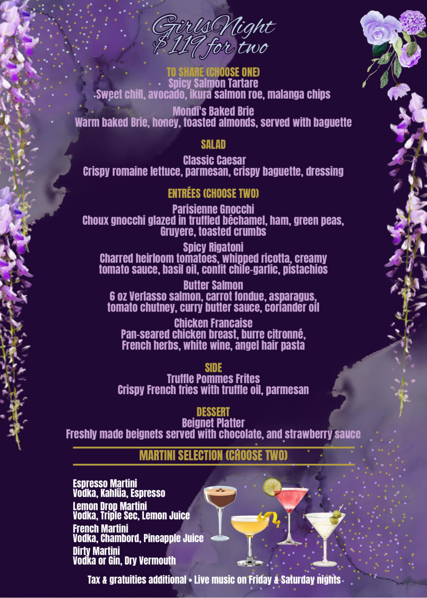 Girls Night | Prix Fixe Dinner