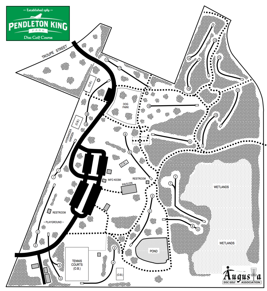 Pendleton King Park Disc Golf Course