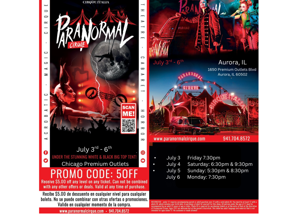 Paranormal Cirque III Inferno Aurora, IL