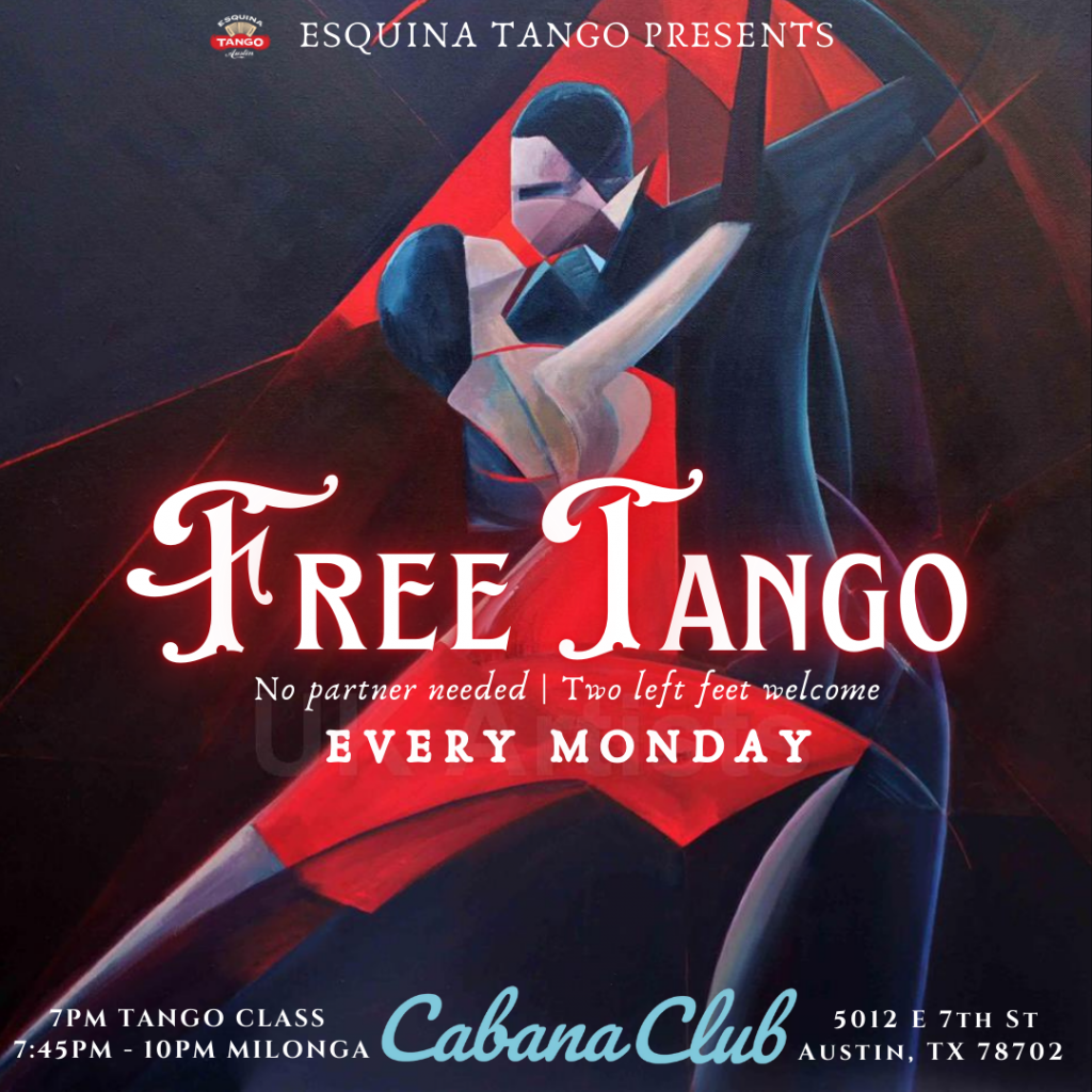 Free Monday Tango at Cabana Club