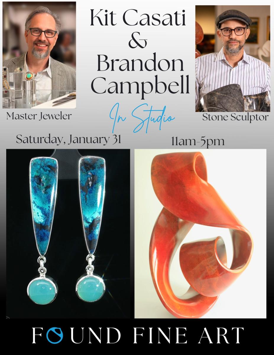 Artist in Studio: Kit Casati, master jeweler & Brandon Campbell, stone ...