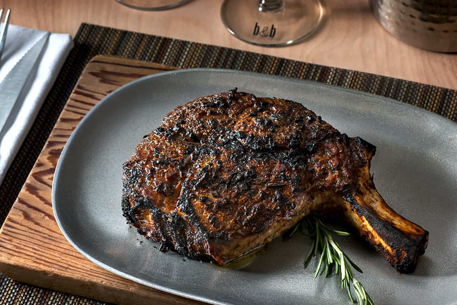 Black & blue Steak and Crab