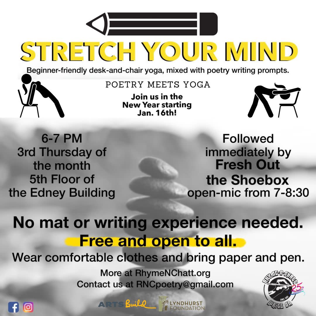Stretch Your Mind: Poetry Meets Yoga sessions