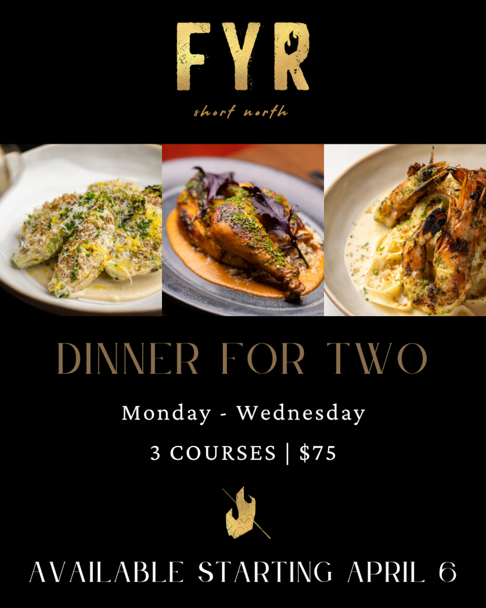 Dinner for Two Special at FYR Short North | 4/6/26 | Columbus, OH 43215