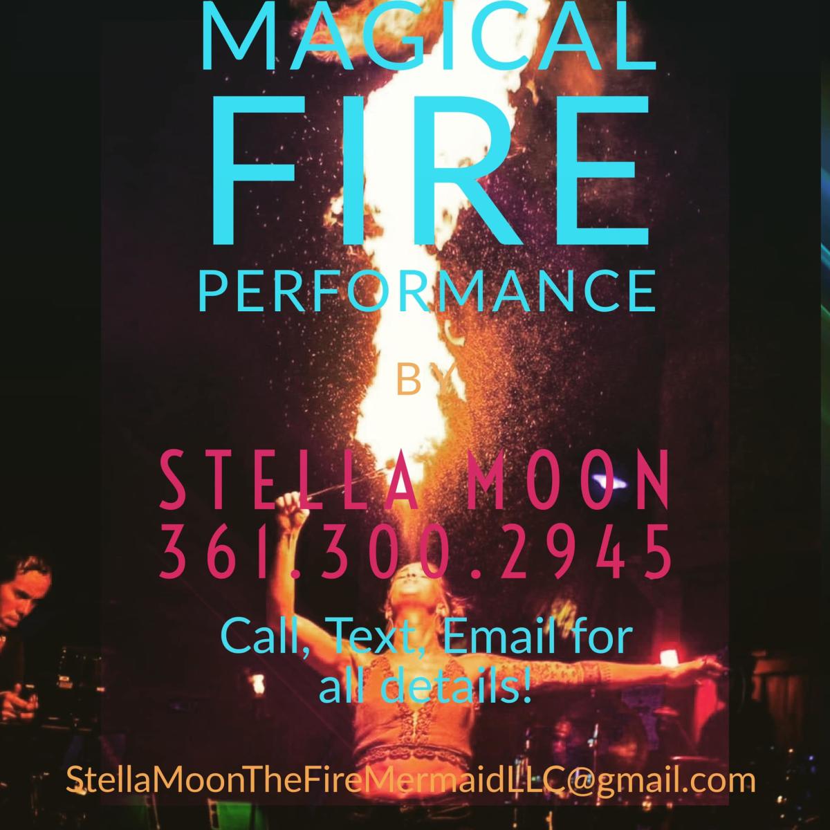 Stella Moon the Fire Mermaid | Corpus Christi, TX