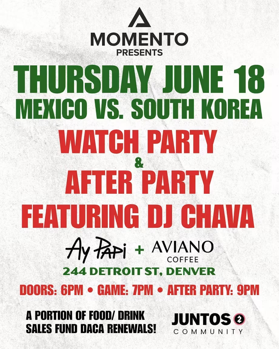 Mexico vs South Korea Watch Party at Ay Papi + Aviano Coffee