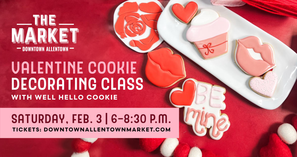 Valentine Cookie Decorating Class with Well Hello Cookie