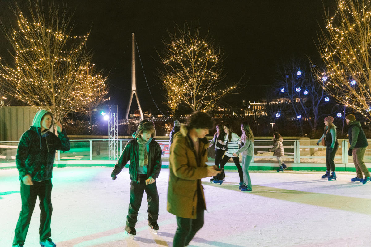 Riverside Crossing Park Ice Skating Rink