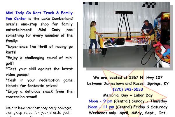 Mini Indy Go Kart Track & Arcade