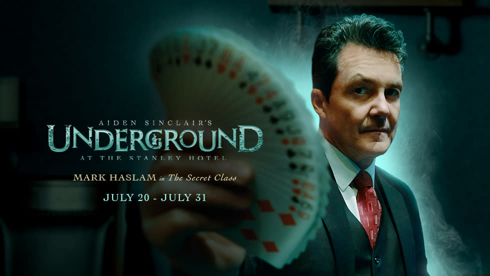 For a limited time, Magician Mark Haslam at The Stanley Hotel
