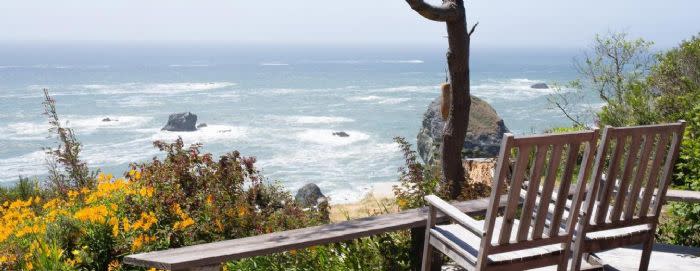 Cottages on Ocean Bluff