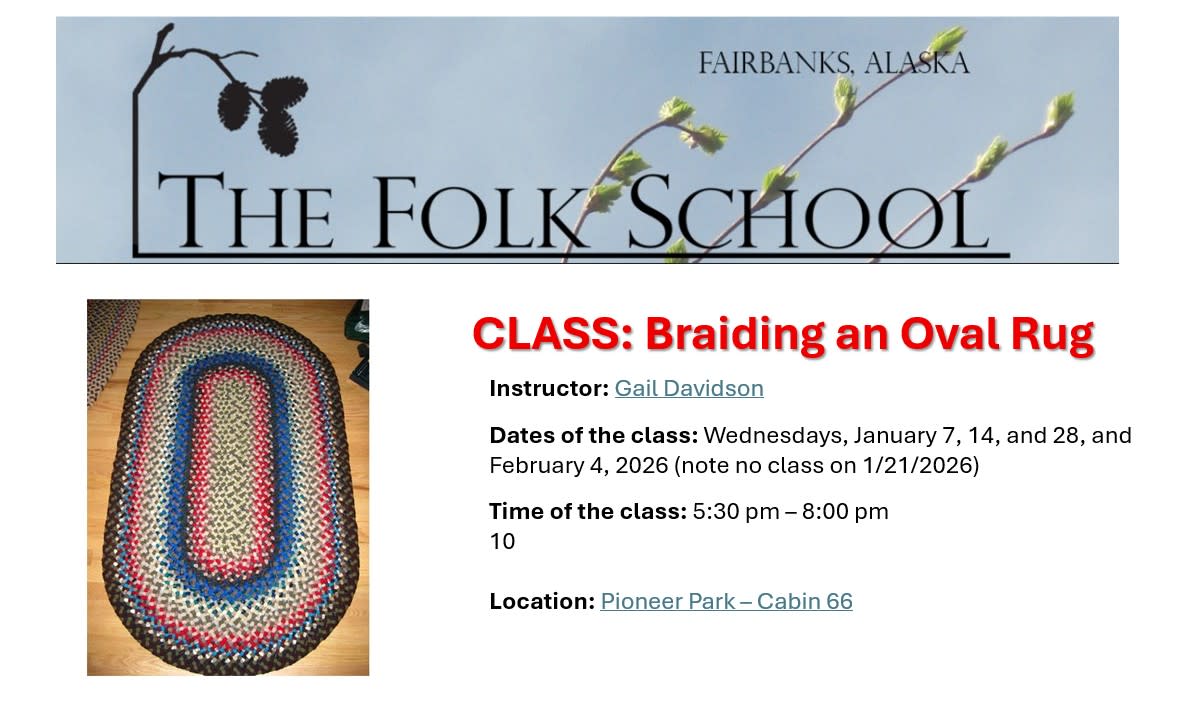 Braiding an Oval Rug Class