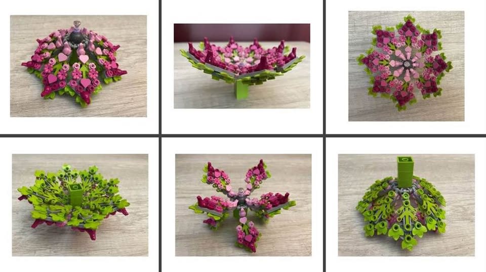 Build a “Diamond in the Rose” LEGO Mandala