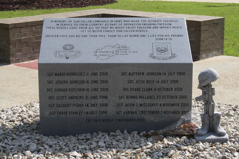 27th Engineer Battalion - Operation Enduring Freedom Memorial