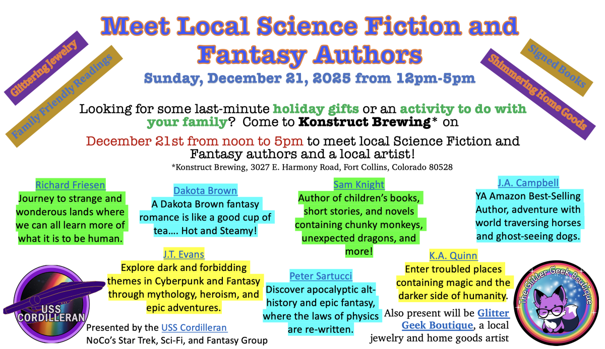 The USS Cordilleran's Local Author Event at Konstruct Brewing!
