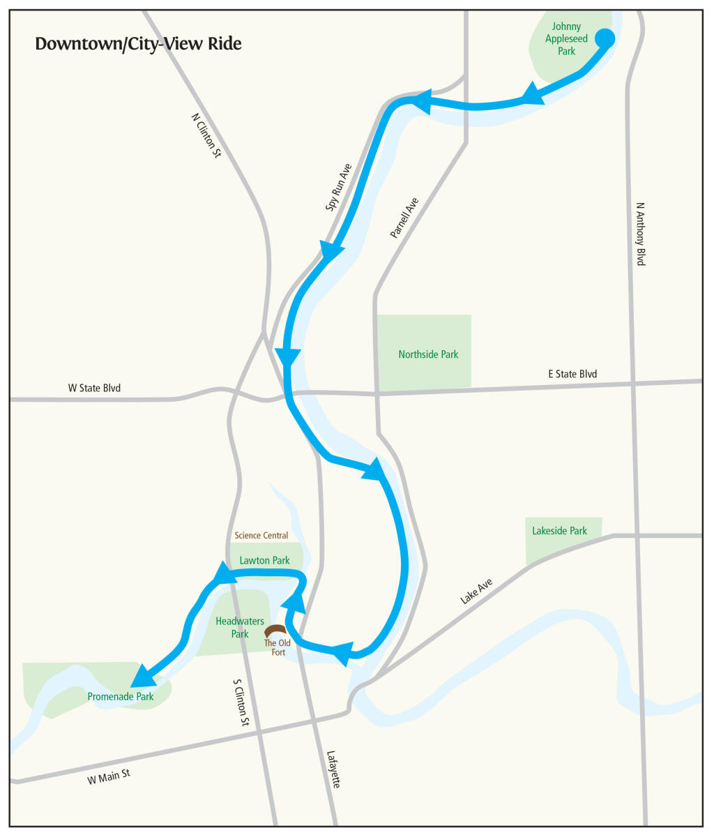 Johnny Appleseed Park to Promenade Park