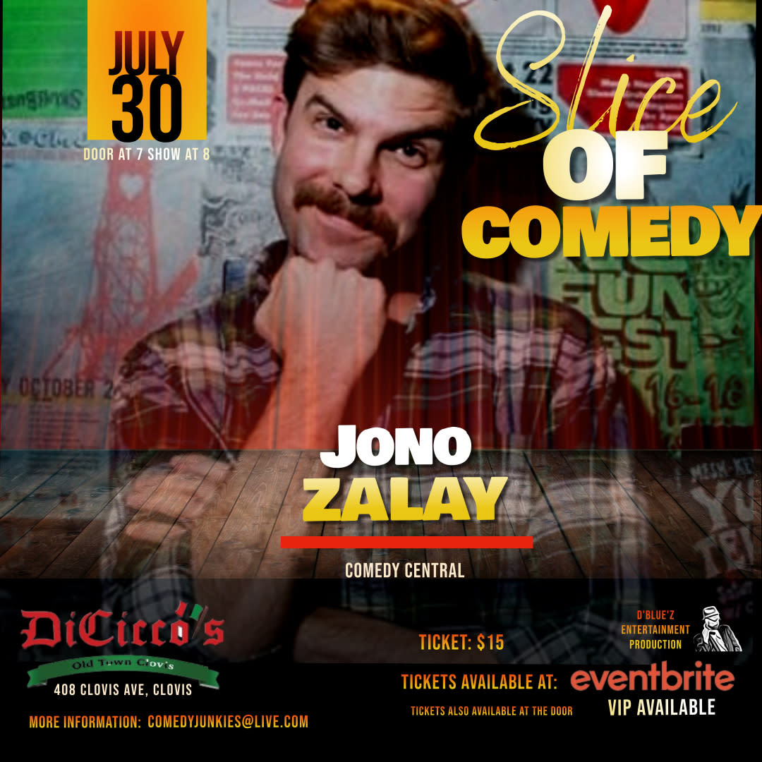Slice of Comedy headlining Jono Zalay